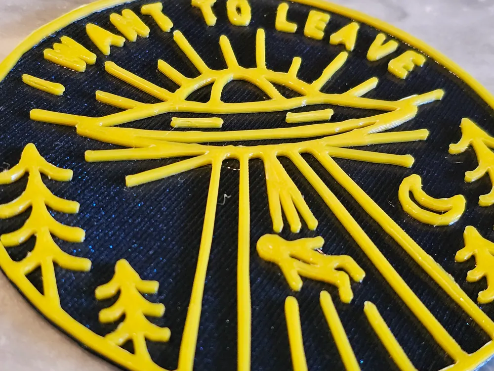 I want to leave badge by dubmehard - MakerWorld