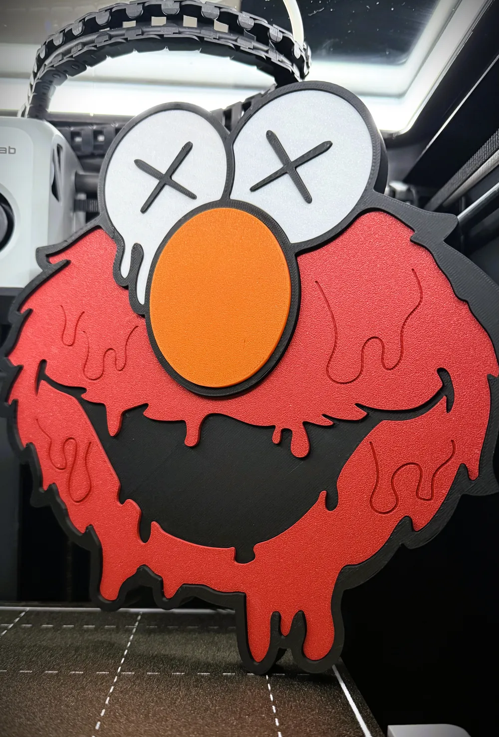 Elmo Drip Wall Decor (NO AMS - Multipart) by ItsBryy3D MakerWorld ...