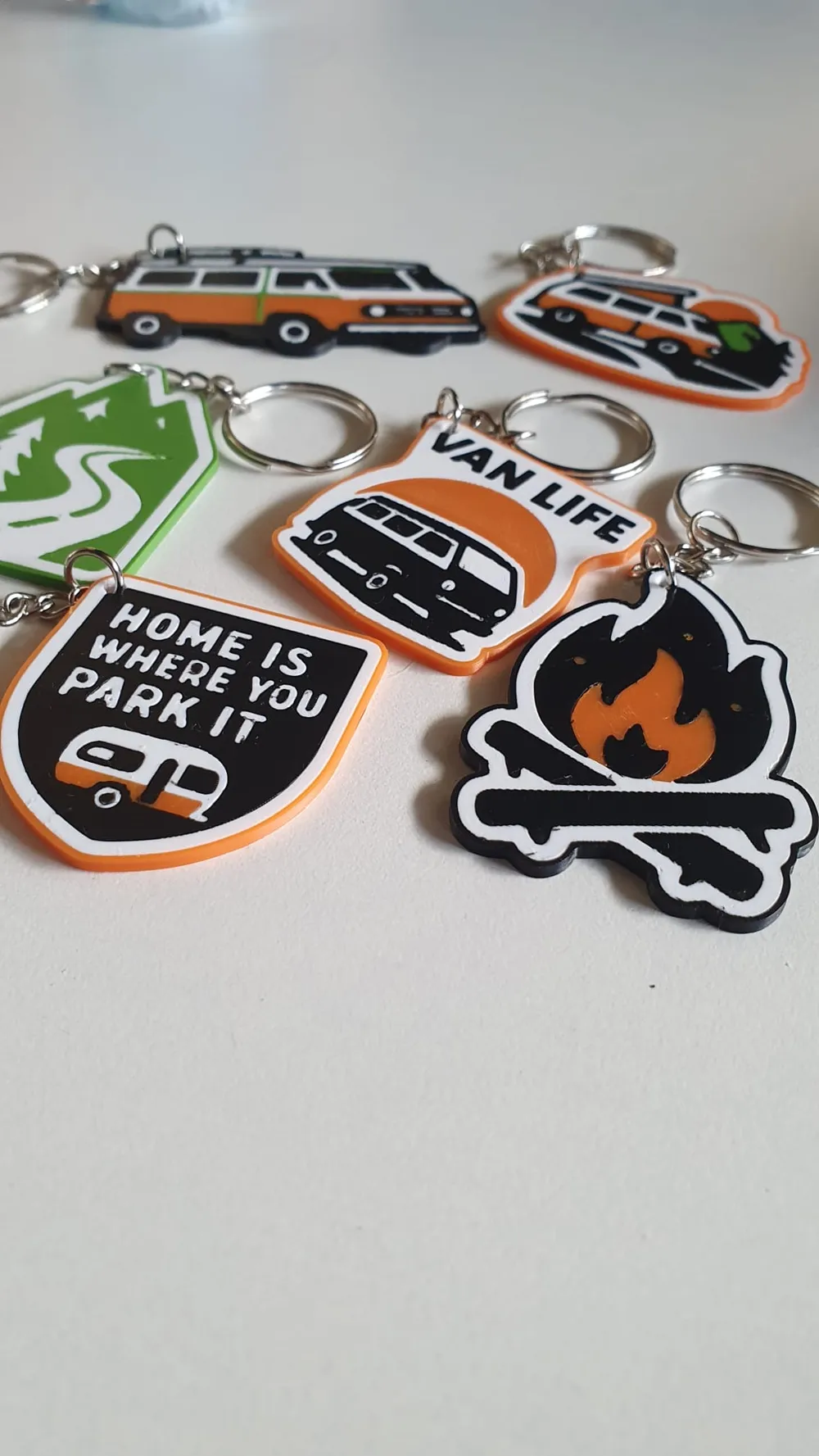 Camper Van Keychain Set - Free 3D Print Model - MakerWorld