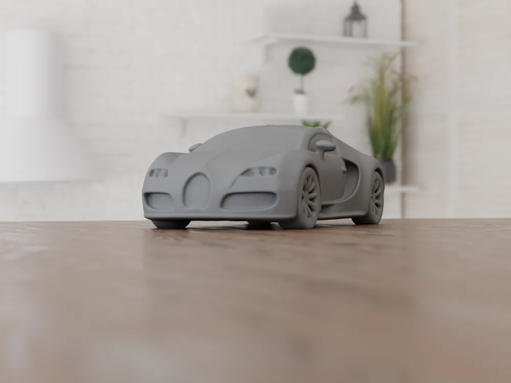 Bugatti Veyron (v2) by Pro ModelsMakerWorld: Download Free 3D Models