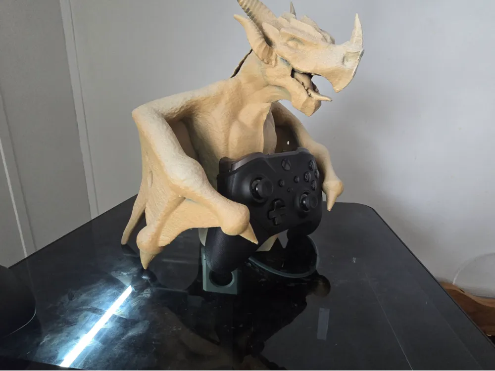 Dragon Xbox Controller Stand - Free 3D Print Model - MakerWorld