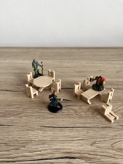 DnD wooden chair Remixed by TheWrogny - MakerWorld