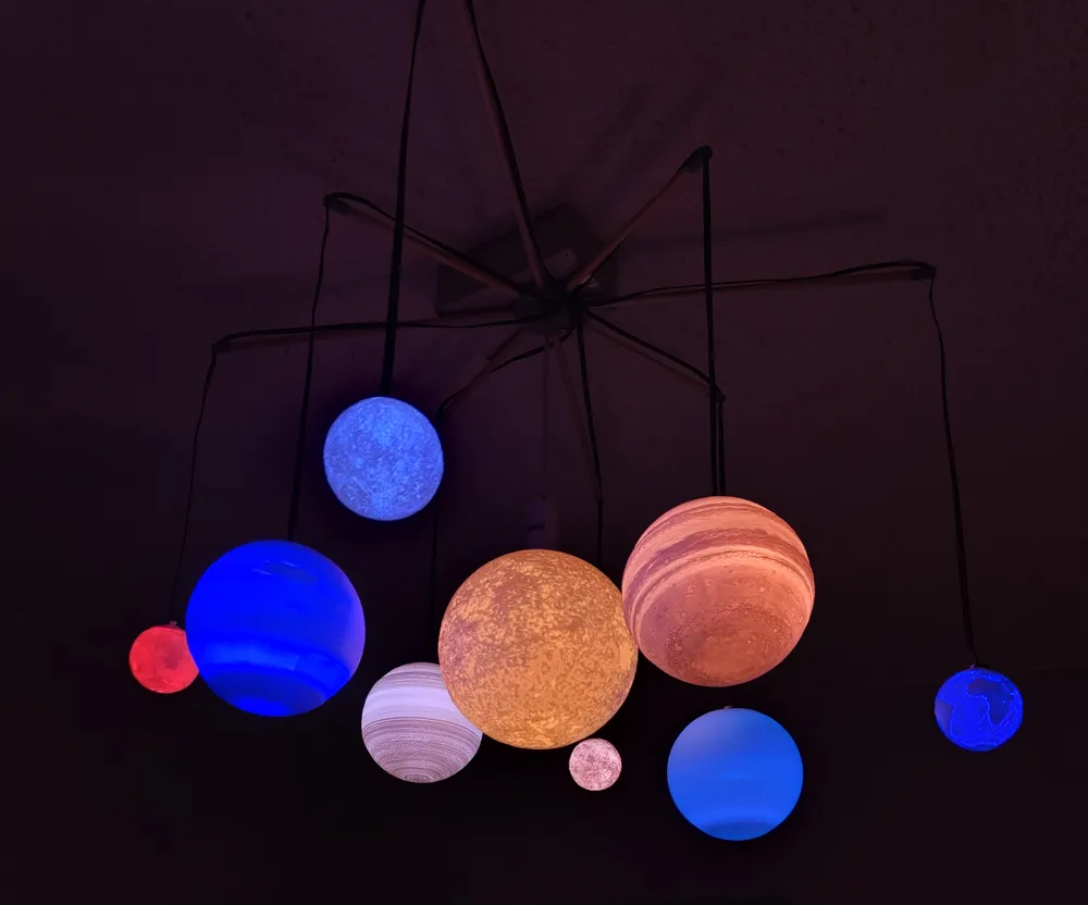 Solar System Ceiling Mount - Free 3D Print Model - MakerWorld