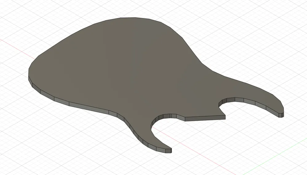 Guitar Body Router Template - Free 3D Print Model - MakerWorld