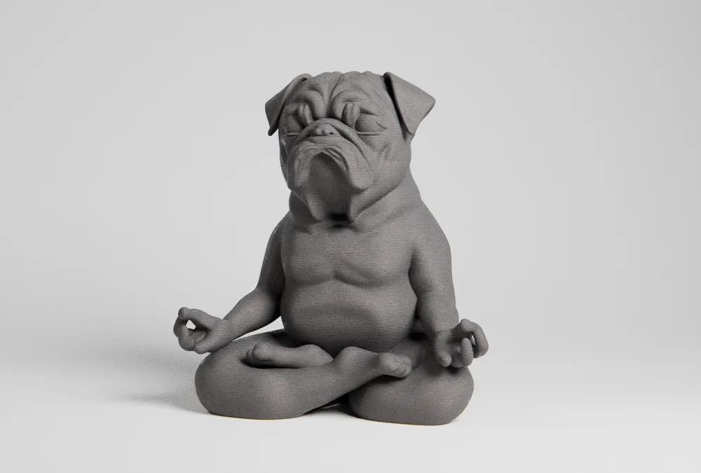 Mini Cute Meditating Pug Figurine by OnurMakerWorld: Download Free 3D ...