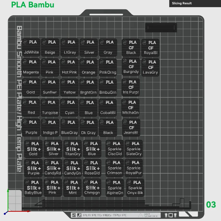 Bambu Lab Filament labels swatch size set by user_1144271453 MakerWorld ...