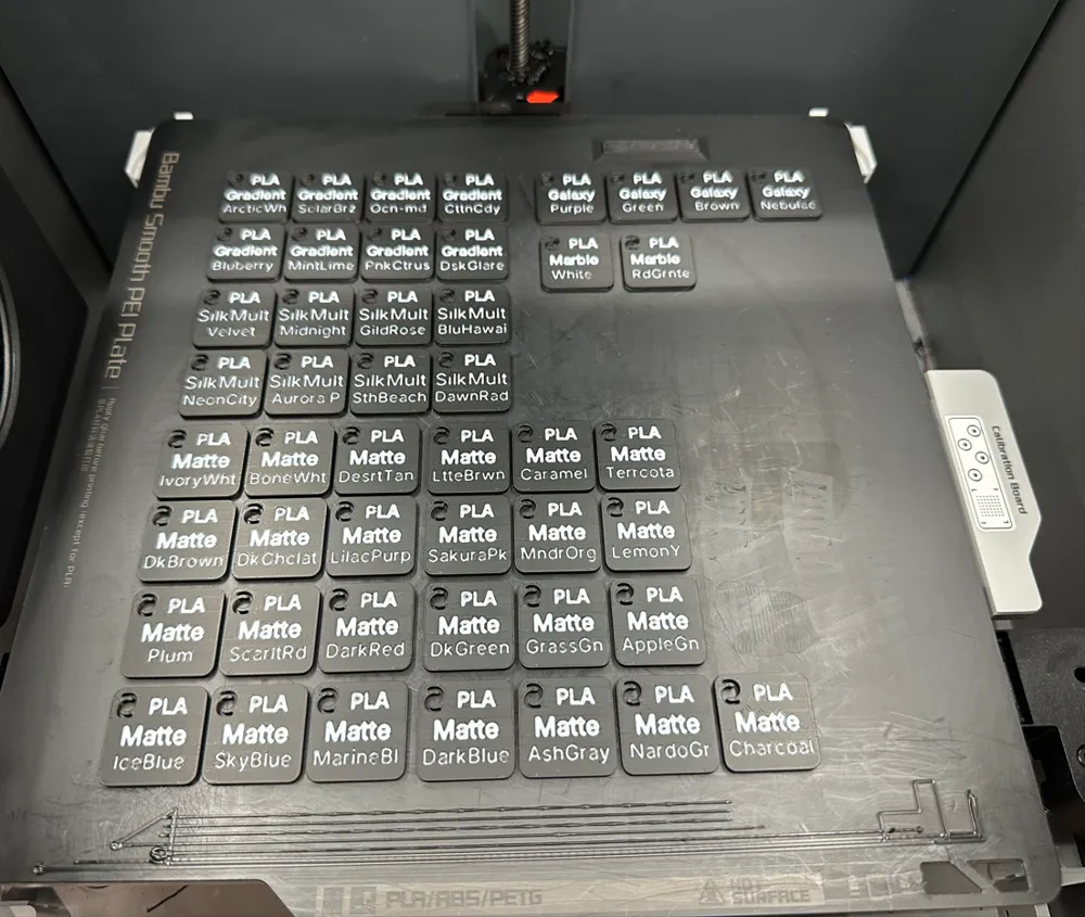 Bambu Lab Filament labels swatch size set - Free 3D Print Model ...
