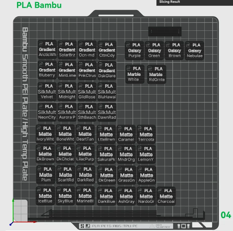 Bambu Lab Filament labels swatch size set by user_1144271453 MakerWorld ...