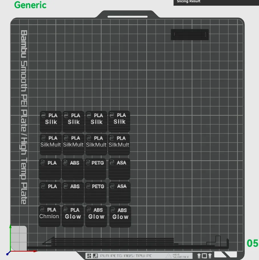 Bambu Lab Filament labels swatch size set by user_1144271453 MakerWorld ...