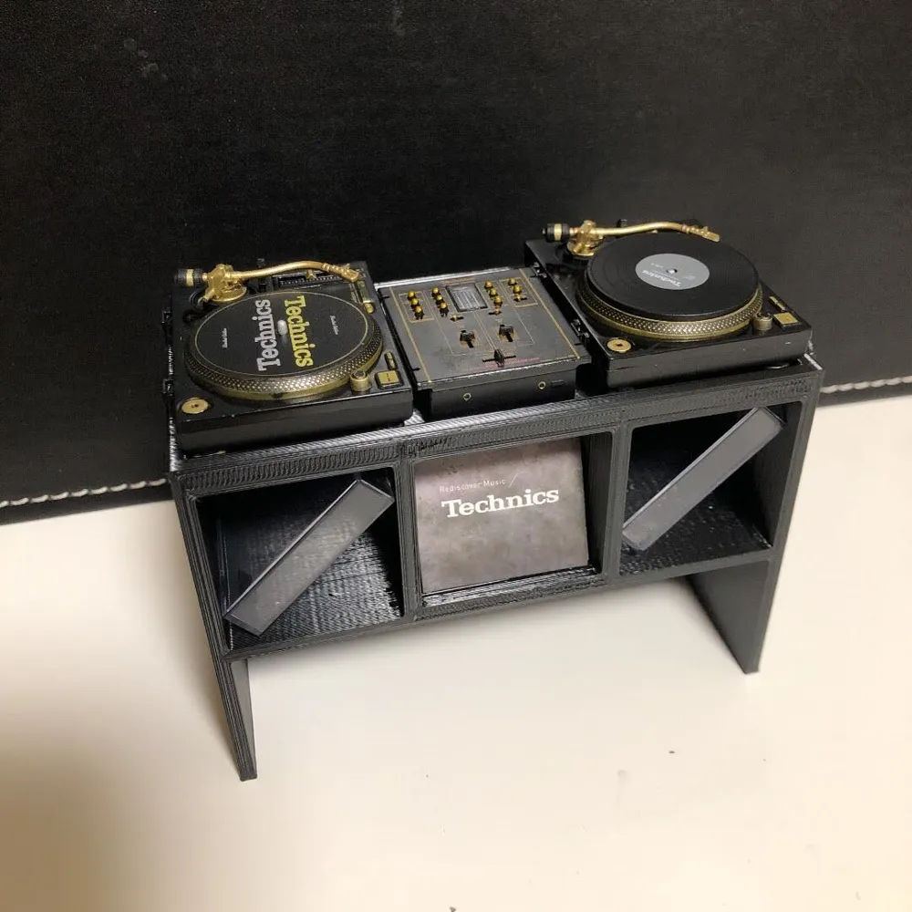 DJ Table for Technics Miniature Collection with Logo, 1/10 Scale by BKO ...