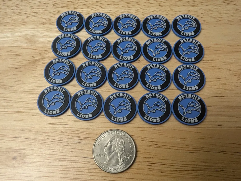 Detroit Lions Coin Medallion by Yamrod - MakerWorld