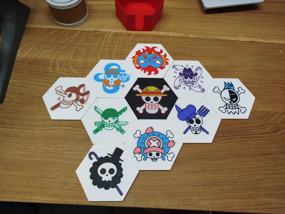 One Piece Coaster Set by Don Roberto MakerWorld: Download Free 3D Models