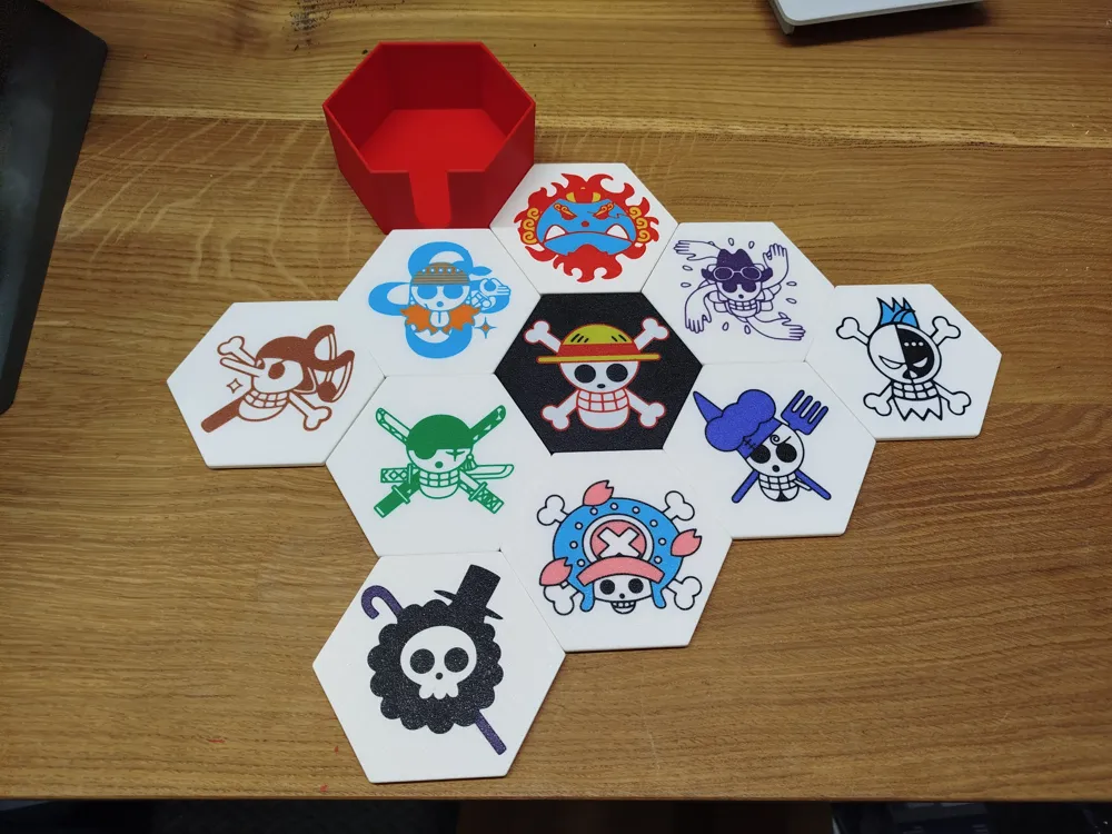 One Piece Coaster Set by Don Roberto MakerWorld: Download Free 3D Models