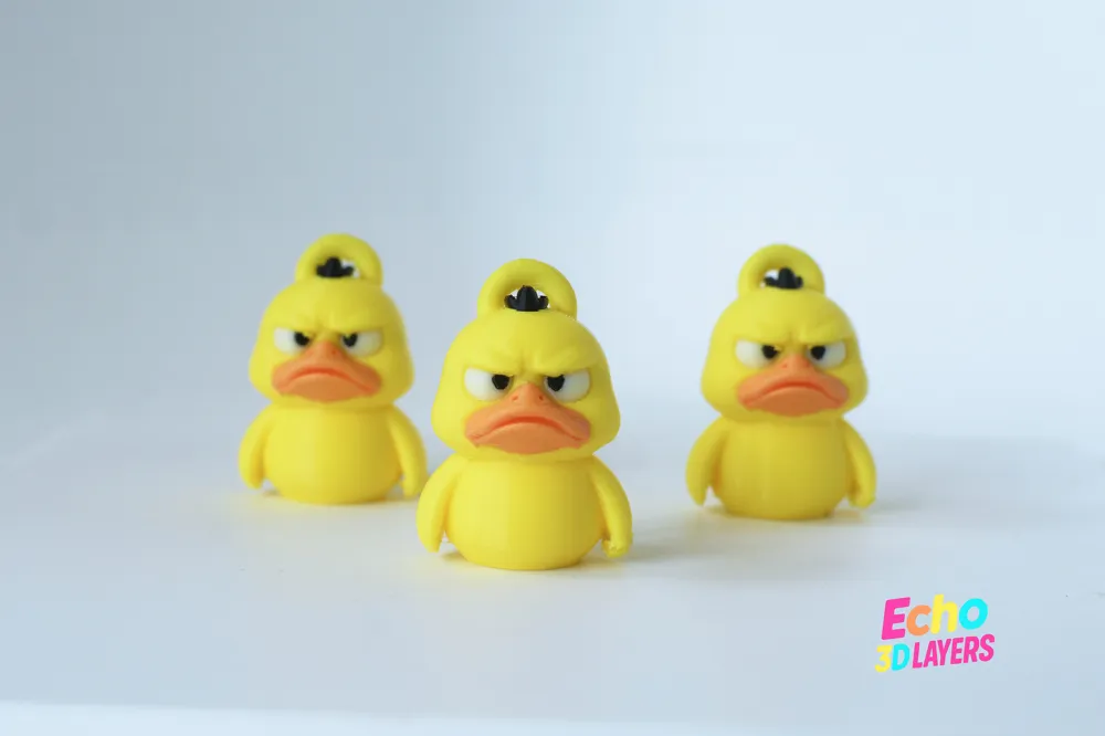 Angry duck keychain by Echo 3D Layers MakerWorld: Download Free 3D Models