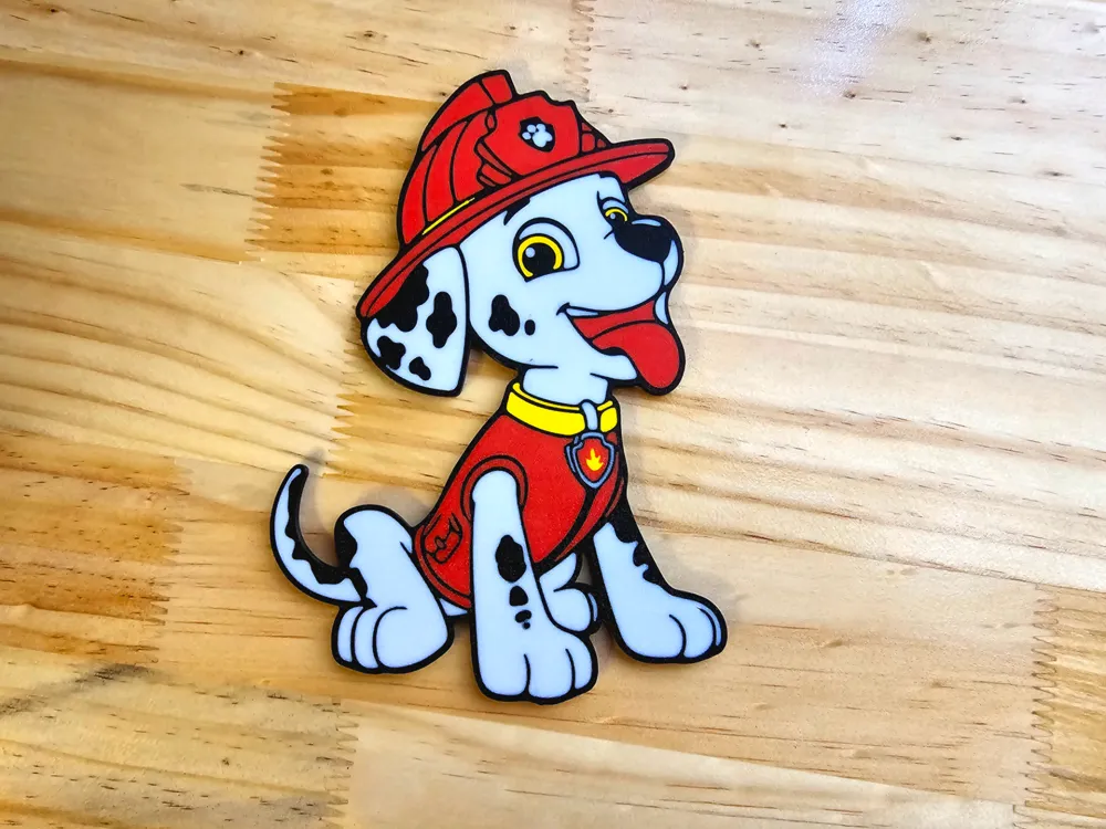 Marshall Paw Patrol Color by Neggan MakerWorld: Download Free 3D Models