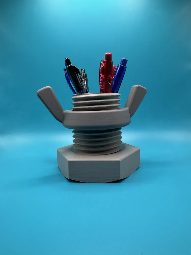 Bolt and Wing Nut Desk Organizer - Free 3D Print Model - MakerWorld