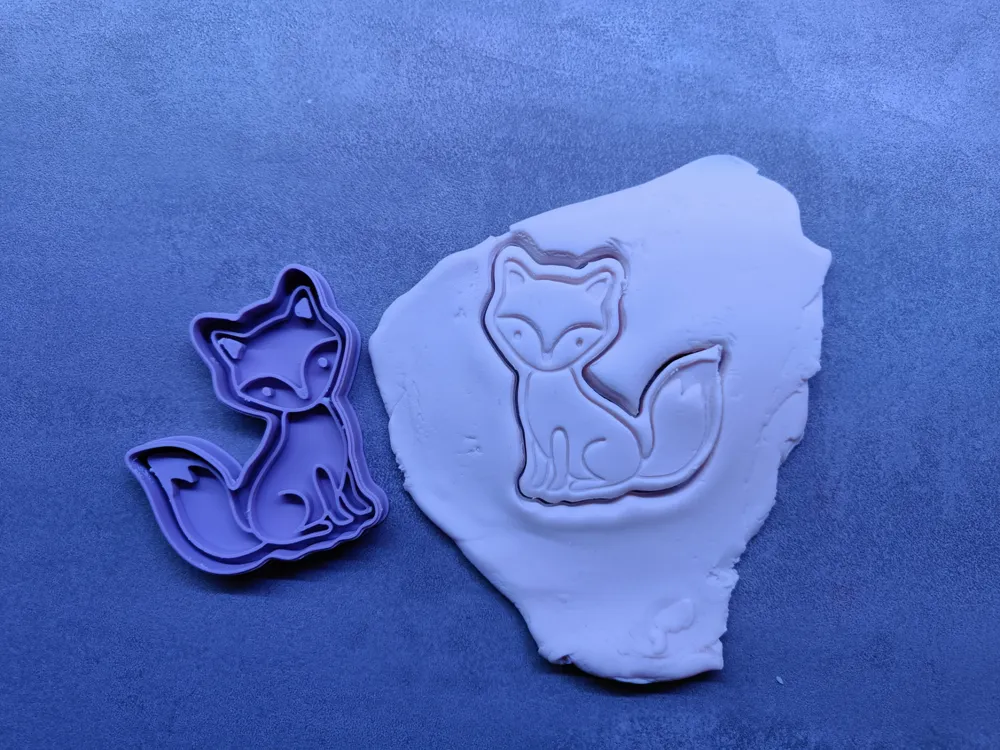 Cute fox cookie cutter by DžonSnou - MakerWorld