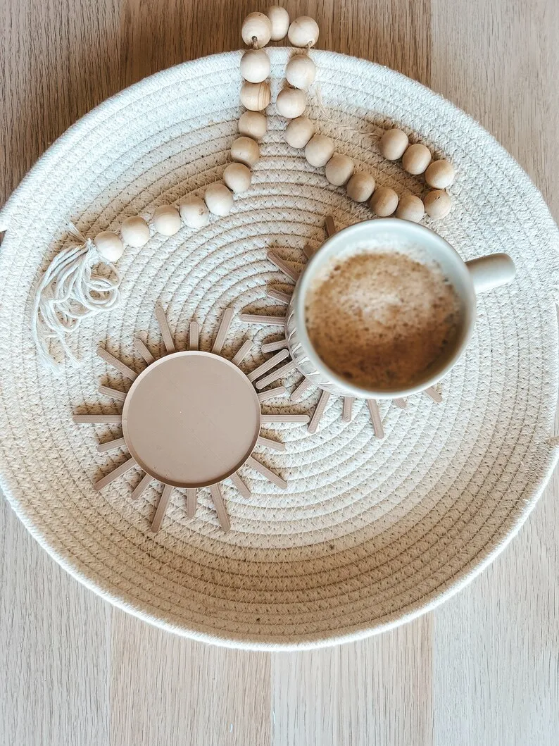 Sun Coaster (stackable) by Matthew Carlsen - MakerWorld