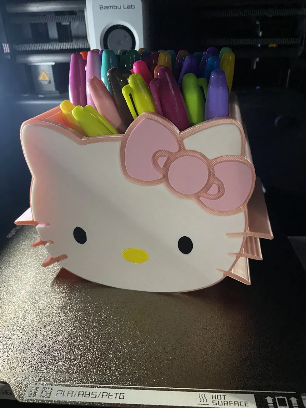 hello kitty pencil holder - Free 3D Print Model - MakerWorld