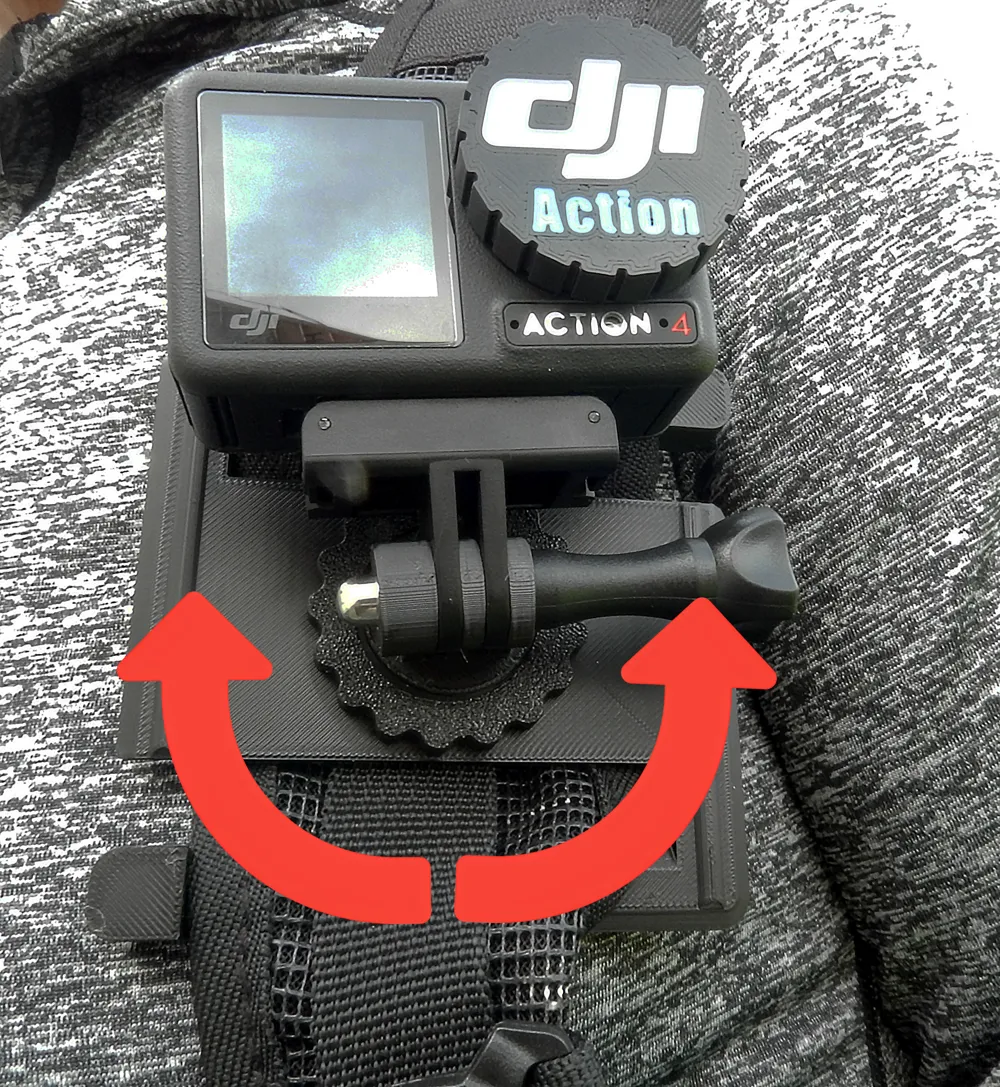 Rotating Backpack Clip for Action Camera by Rene Czerner MakerWorld ...