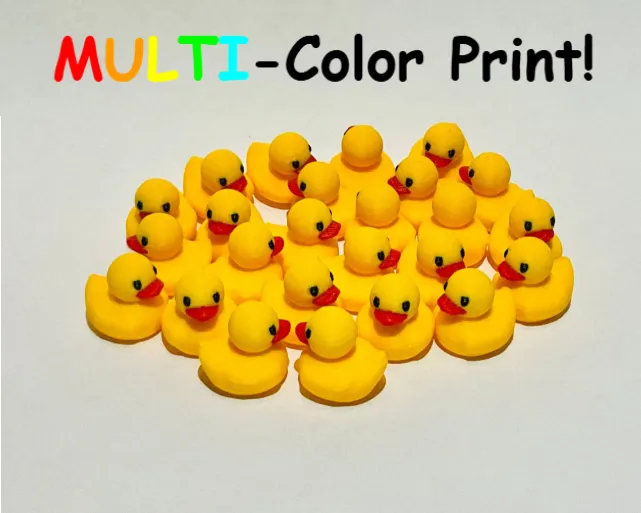 Mini ducks (Multi-Color AND Single-Color print) - Free 3D Print Model ...