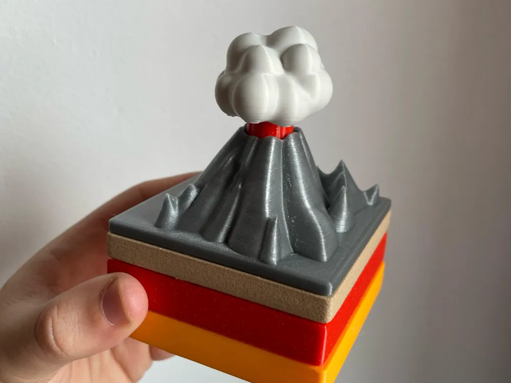 Hands-On Volcano Model by imtocxo MakerWorld: Download Free 3D Models