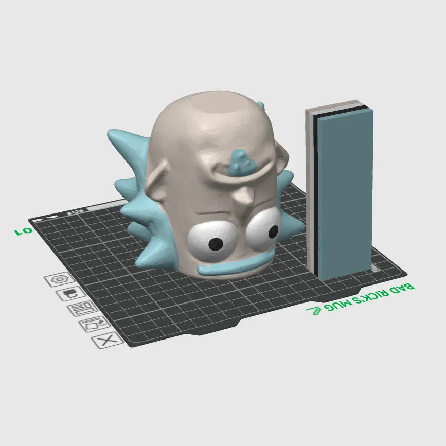 Bad Rick - Rick and Morty Style Mug by mterhal3kMakerWorld: Download ...