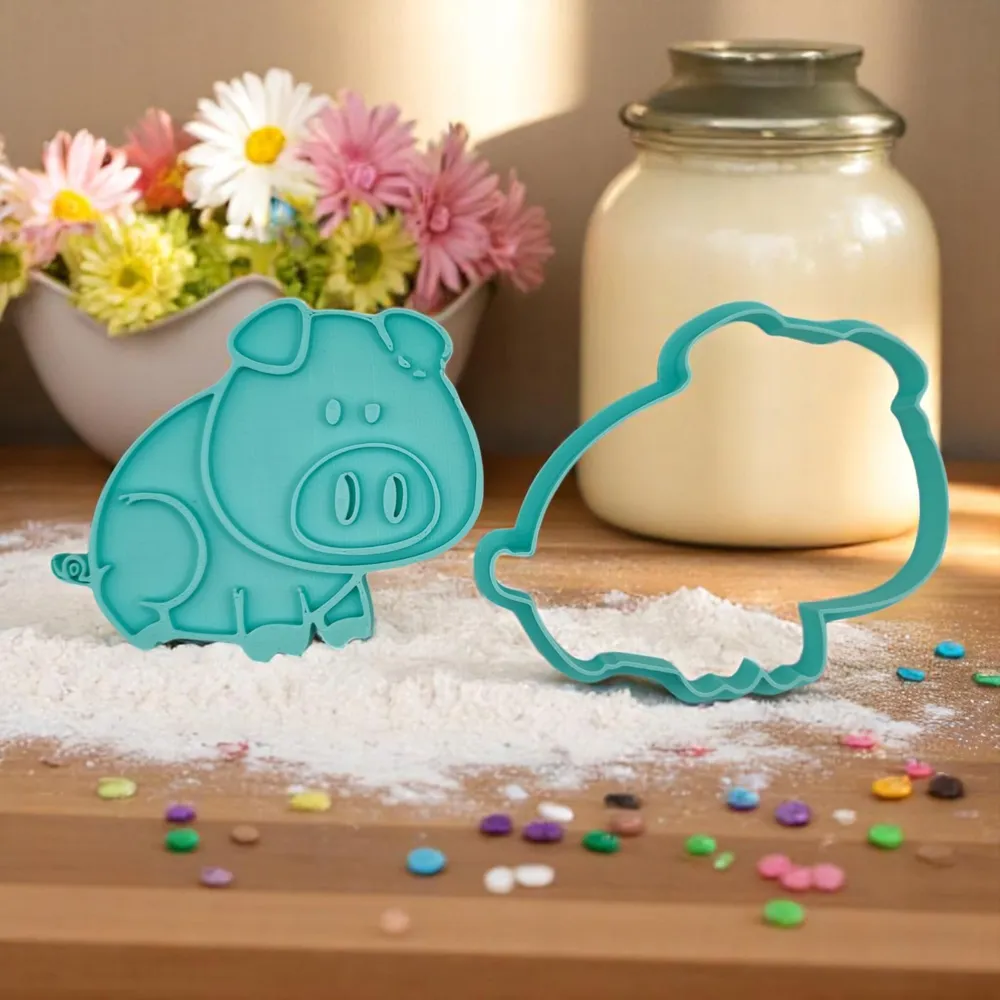 Farm animal cookie cutter set - Free 3D Print Model - MakerWorld