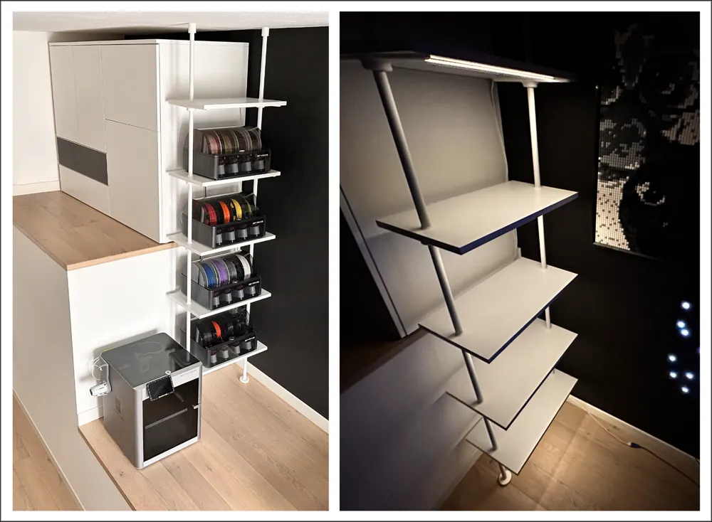 AMS shelf (stacking system) by TheMiguelBi - MakerWorld