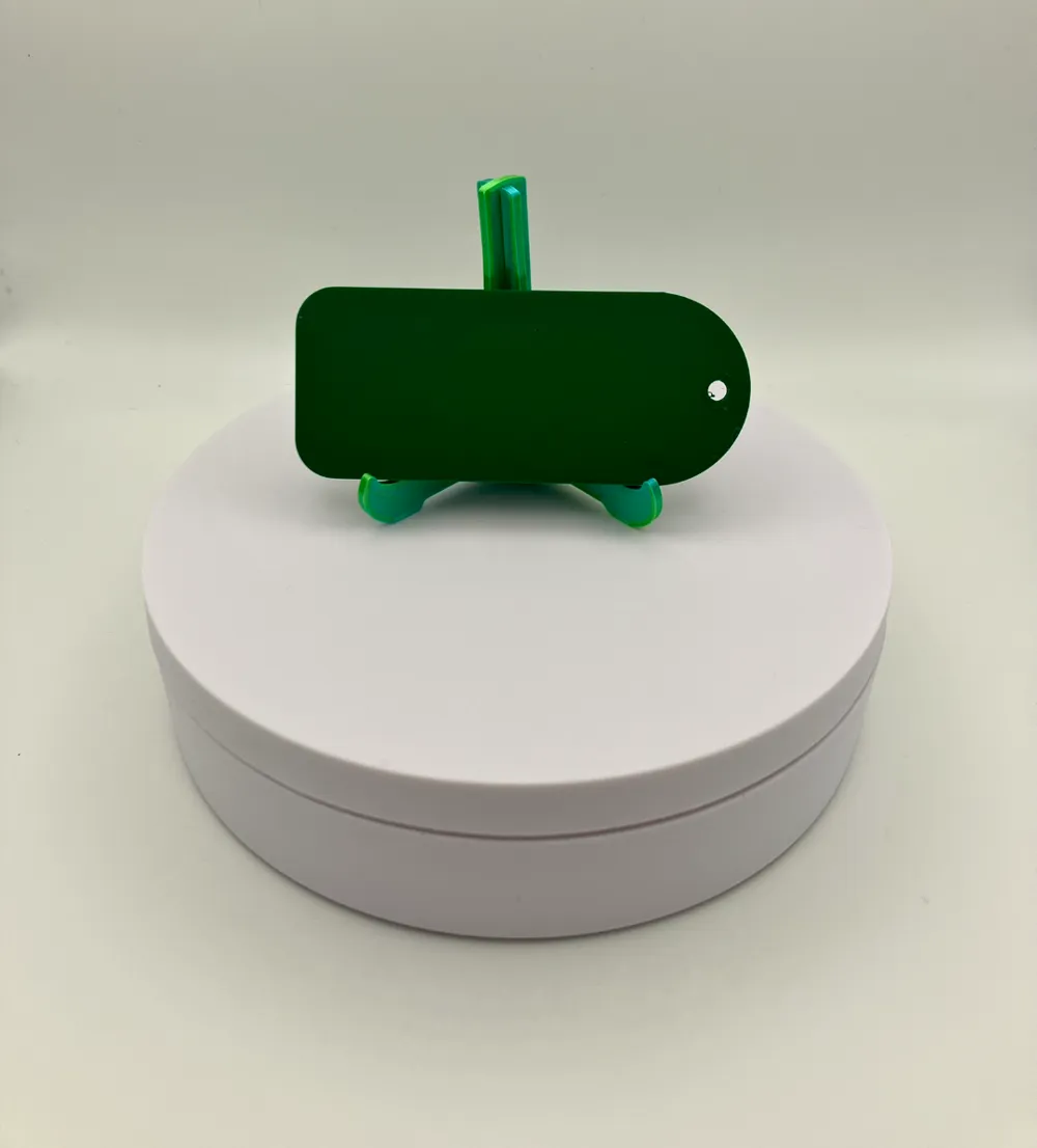 Customizable plain name tag, square/round ends by Bens3Dnameplates ...