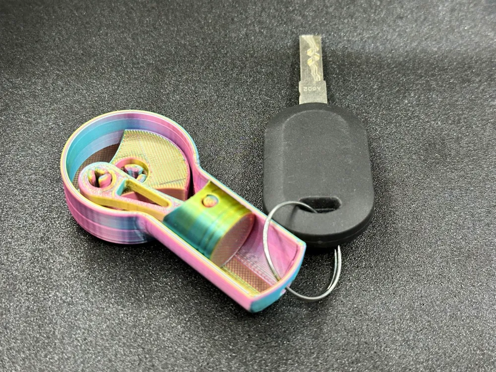 Working Piston Keychain - Free 3D Print Model - MakerWorld
