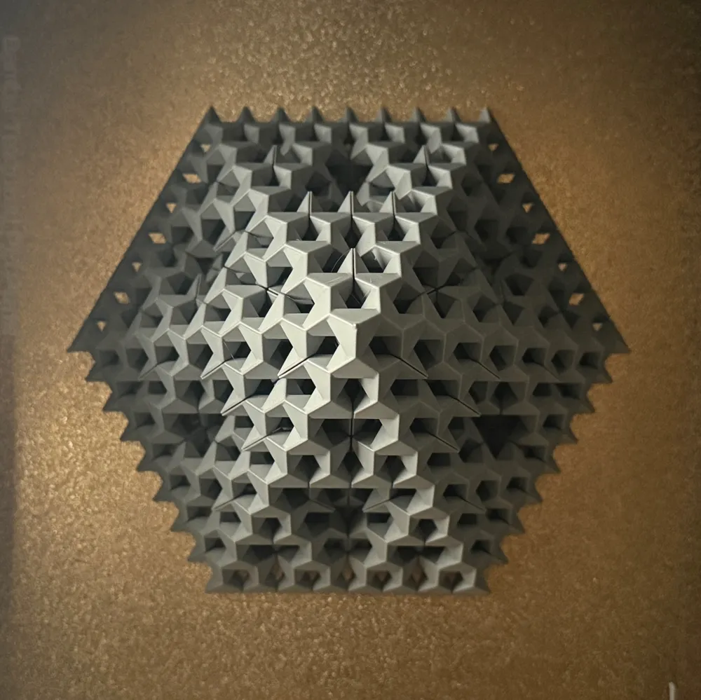 Vase Mode Fractal Pyramid | Hexagonal Honeycomb by Endless Design Lab 🌀 - MakerWorld