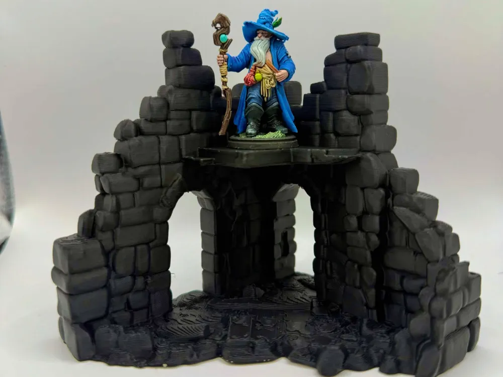 Ruined building - DND wargaming terrain - Free 3D Print Model - MakerWorld