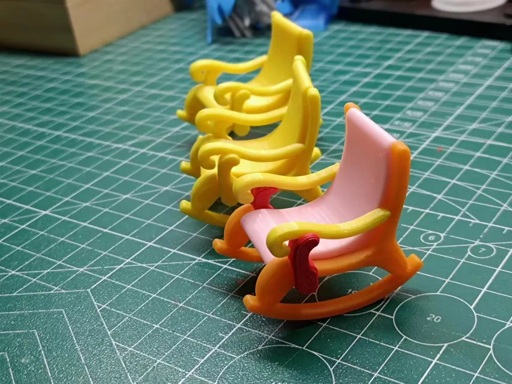 Mini Rocking Chair [Assembly Model, No Glue Needed] - Free 3D Print ...