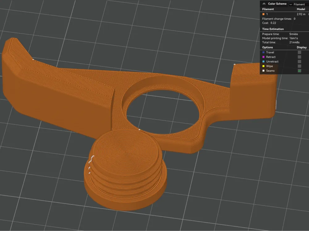 Multiboard Caliper Holder (Big Thread Bolt) Remixed by Jchan161 ...