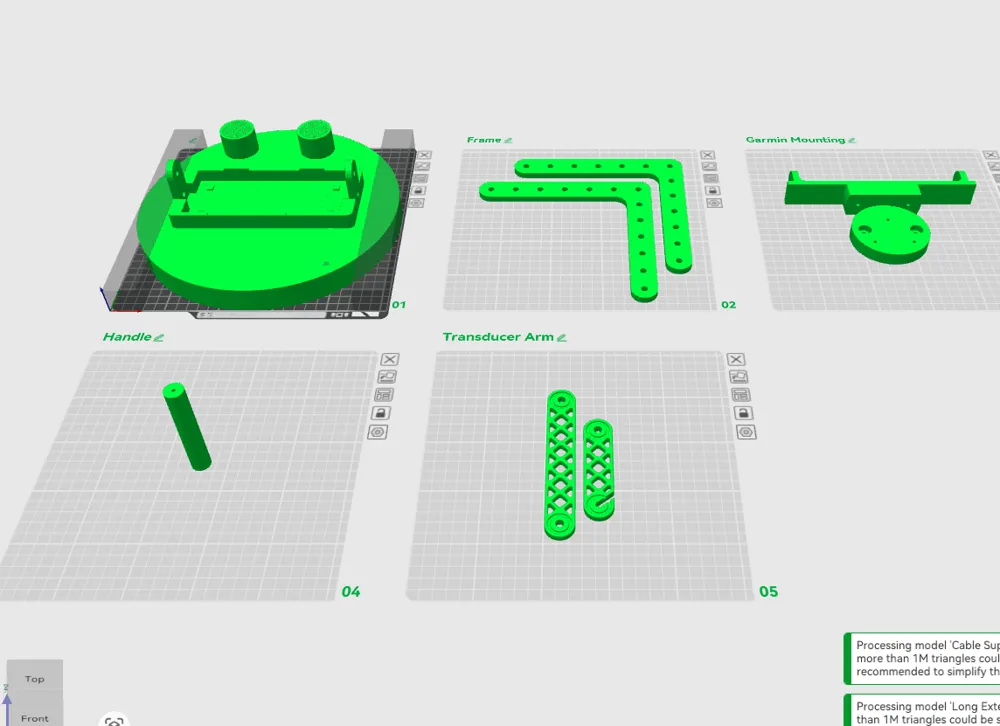 Ice Fishing Shuttle for Garmin - Bucket Fit - Free 3D Print Model ...