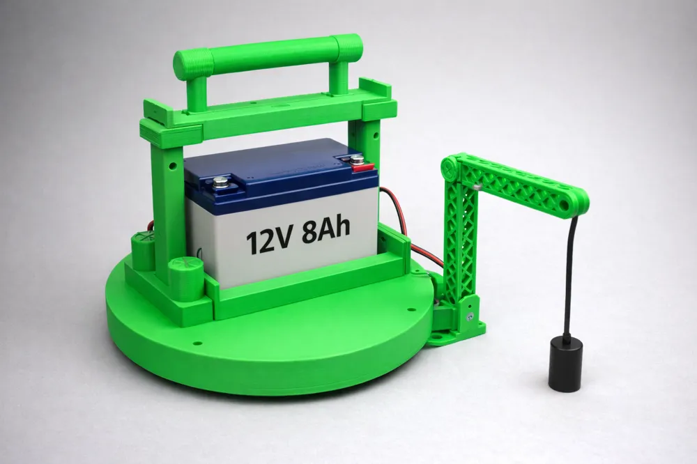 Ice Fishing Shuttle for Garmin - Bucket Fit - Free 3D Print Model ...