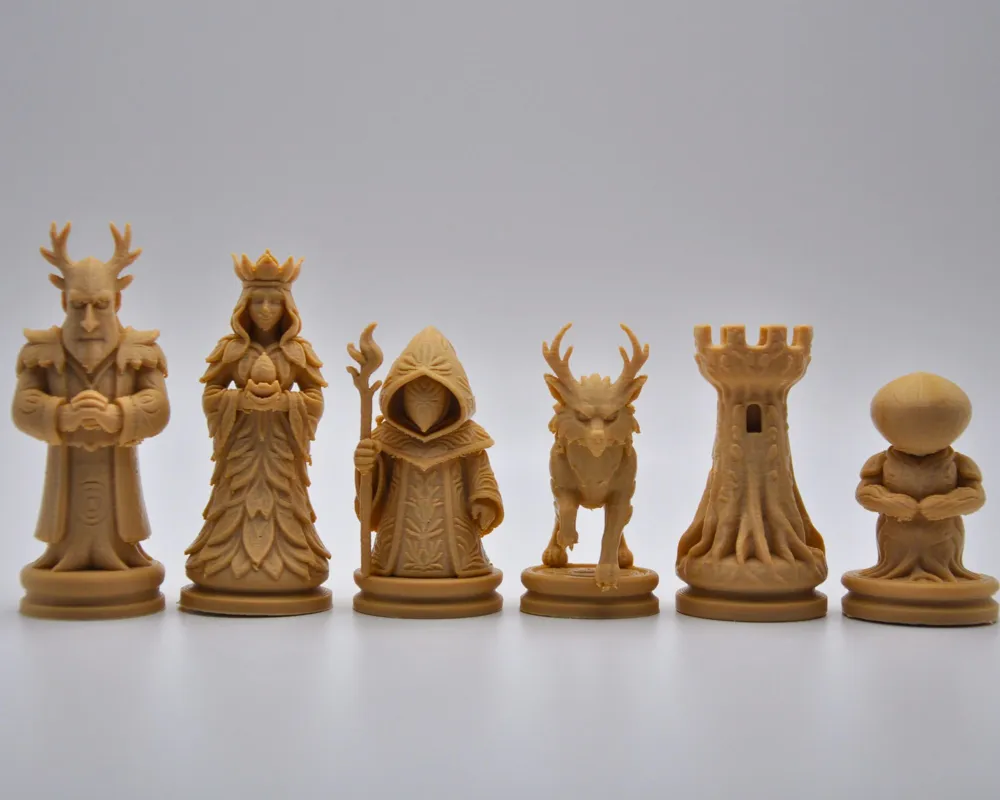 Nature Chess Set - Free 3D Print Model - MakerWorld