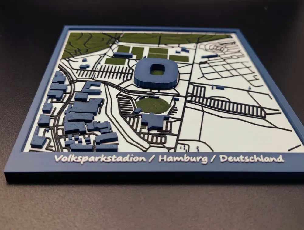 Volksparkstadion HSV 3D Miniature Model by sh85_Printing MakerWorld ...