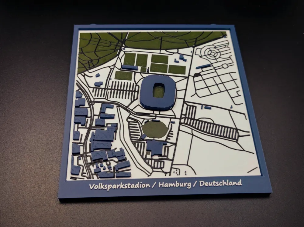 Volksparkstadion HSV 3D Miniature Model by sh85_Printing MakerWorld ...