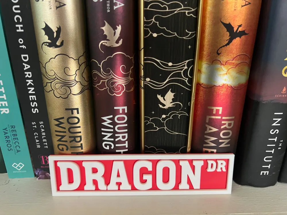 Bookshelf Sign – Dragon Dr – Street Sign by SharpFamilyCreations ...