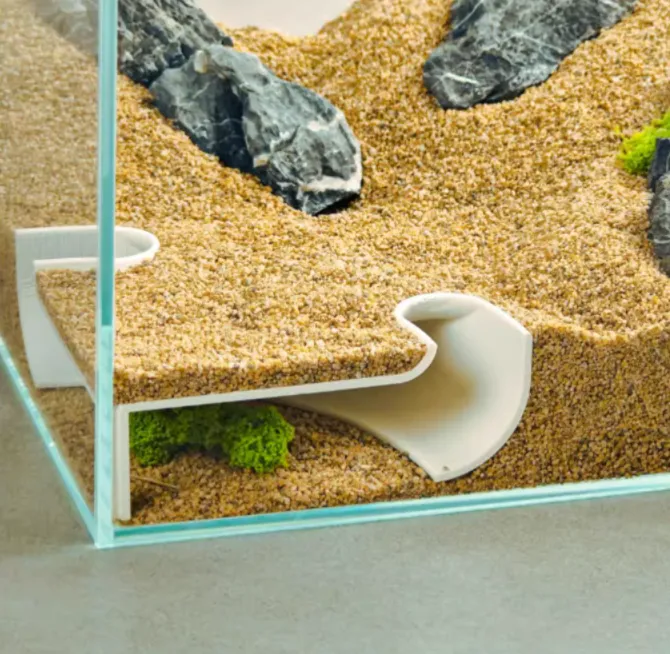 Fish Tank Underground Corner Tunnel Hideaway - Free 3D Print Model ...