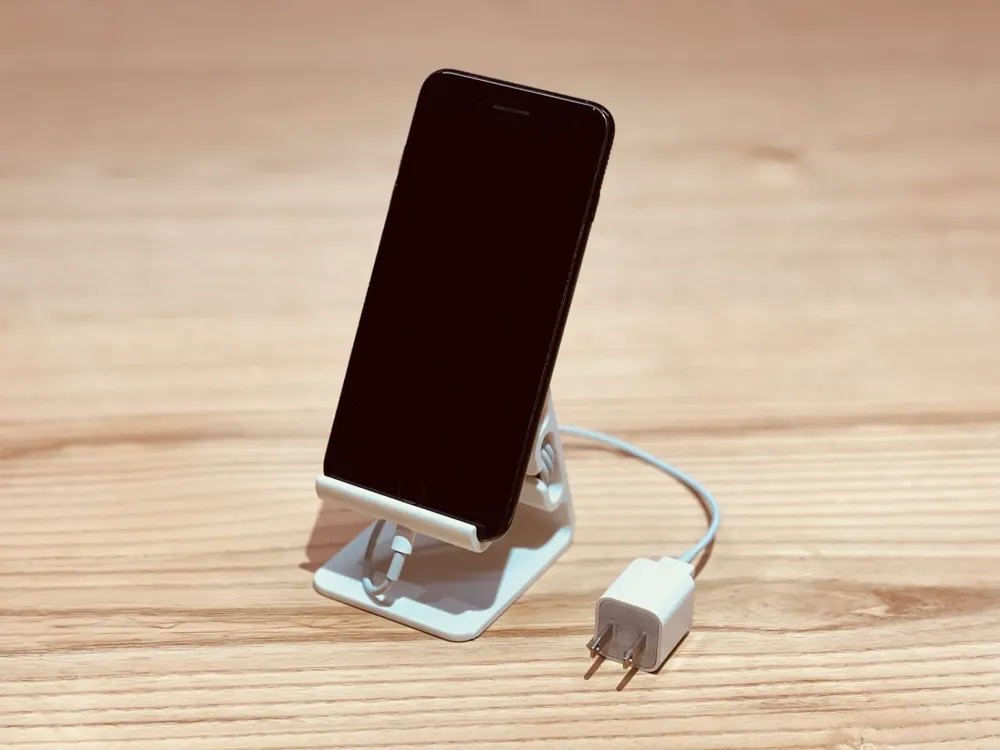 Minimalist Phone Stand with Cable Organizer by KTX992 - MakerWorld