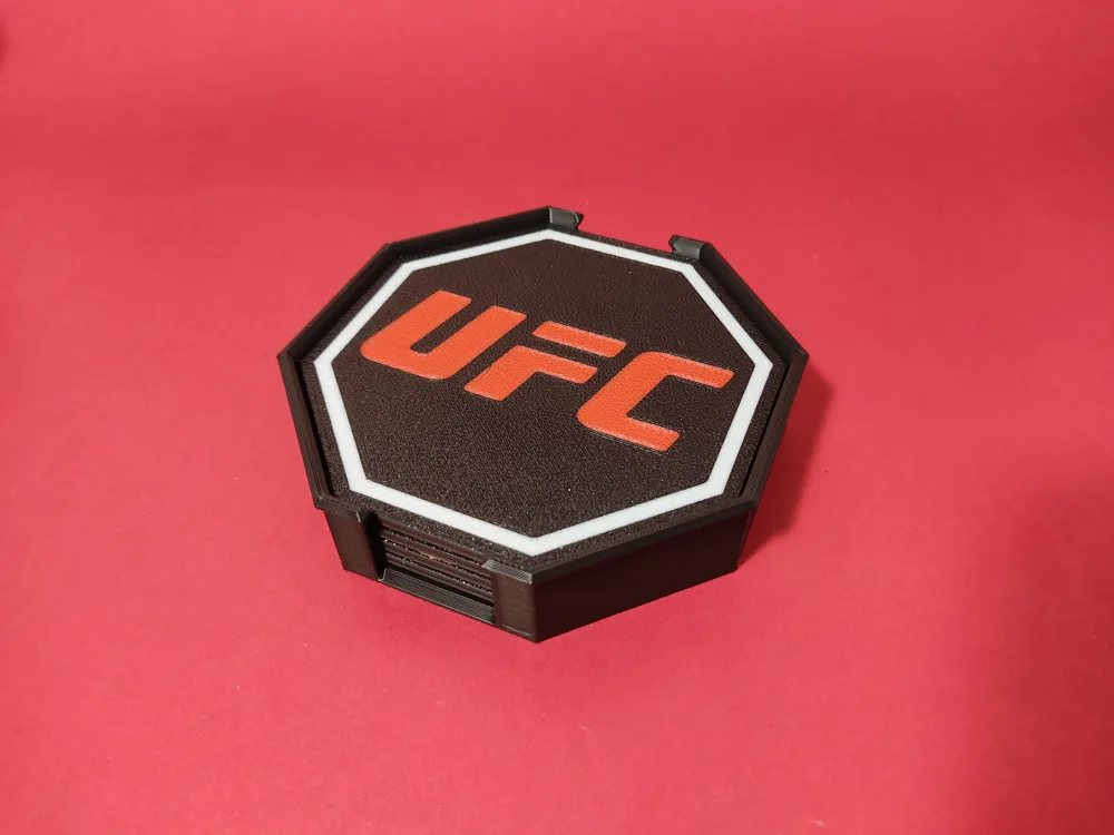 UFC Ultimate Fighting Championship Coaster Set - Free 3D Print Model ...