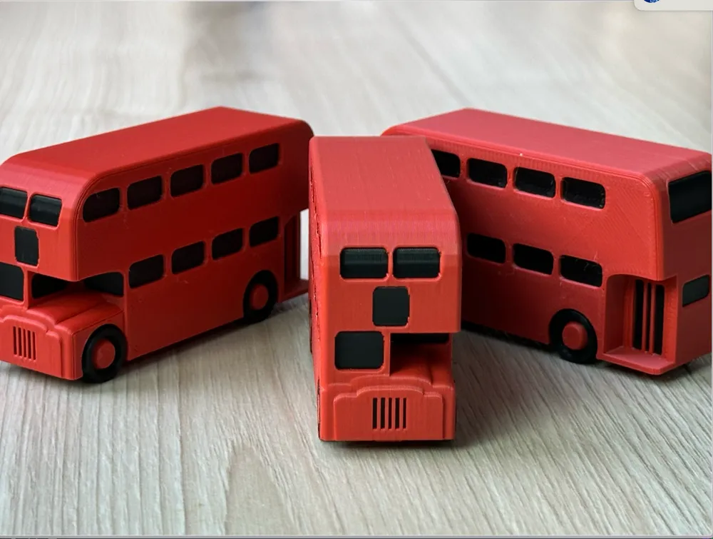 Double Deck Bus Print in Place, No supports needed - Free 3D Print ...