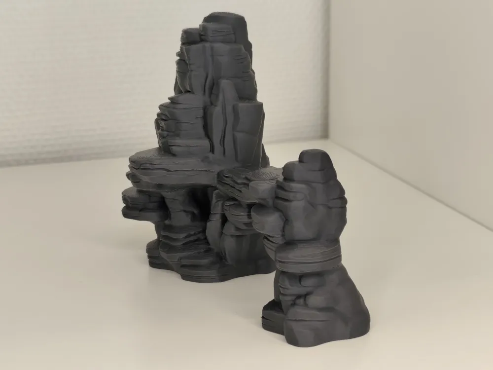 Aquarium Terrarium Rock Mountain Formation - Free 3D Print Model ...