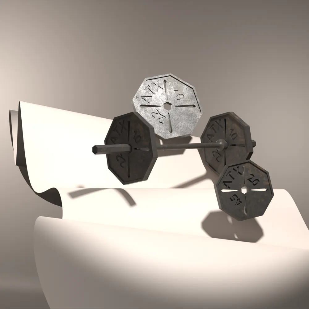 The Mini Barbell Desktop 3000 by MASpots MakerWorld: Download Free 3D ...