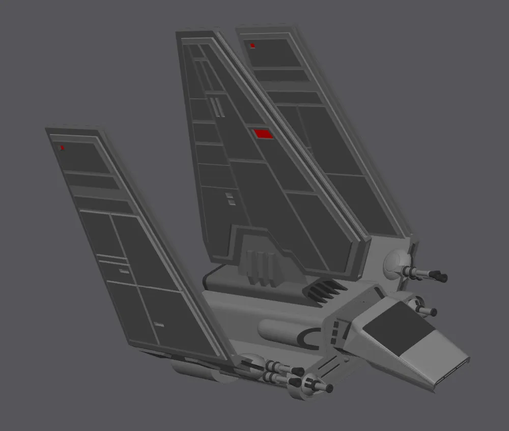 Star Wars Lambda Shuttle Remixed by Sav MakerWorld: Download Free 3D Models