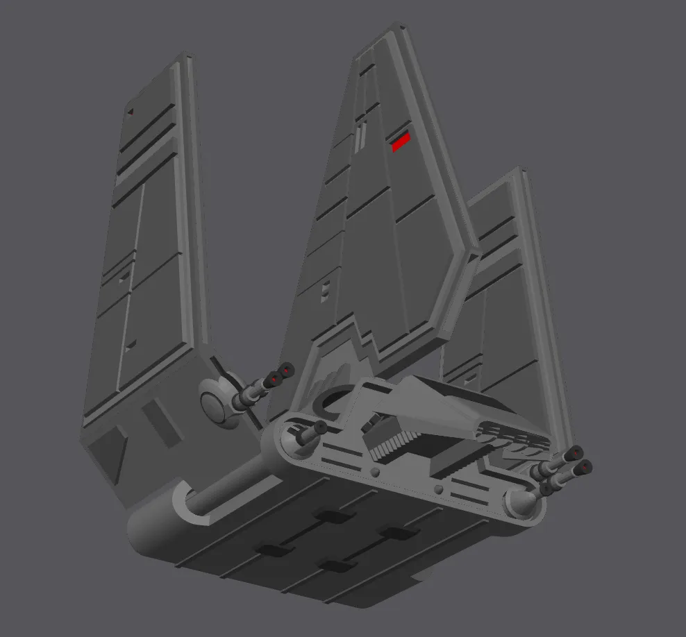 Star Wars Lambda Shuttle Remixed by Sav MakerWorld: Download Free 3D Models