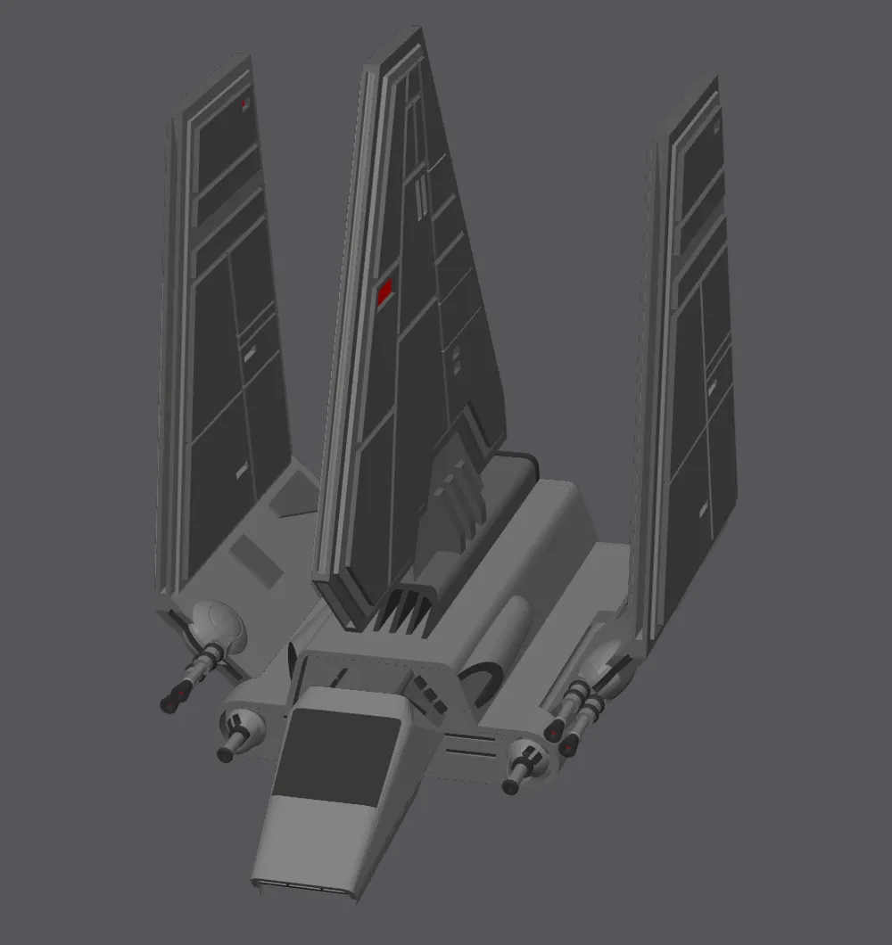 Star Wars Lambda Shuttle Remixed by Sav MakerWorld: Download Free 3D Models